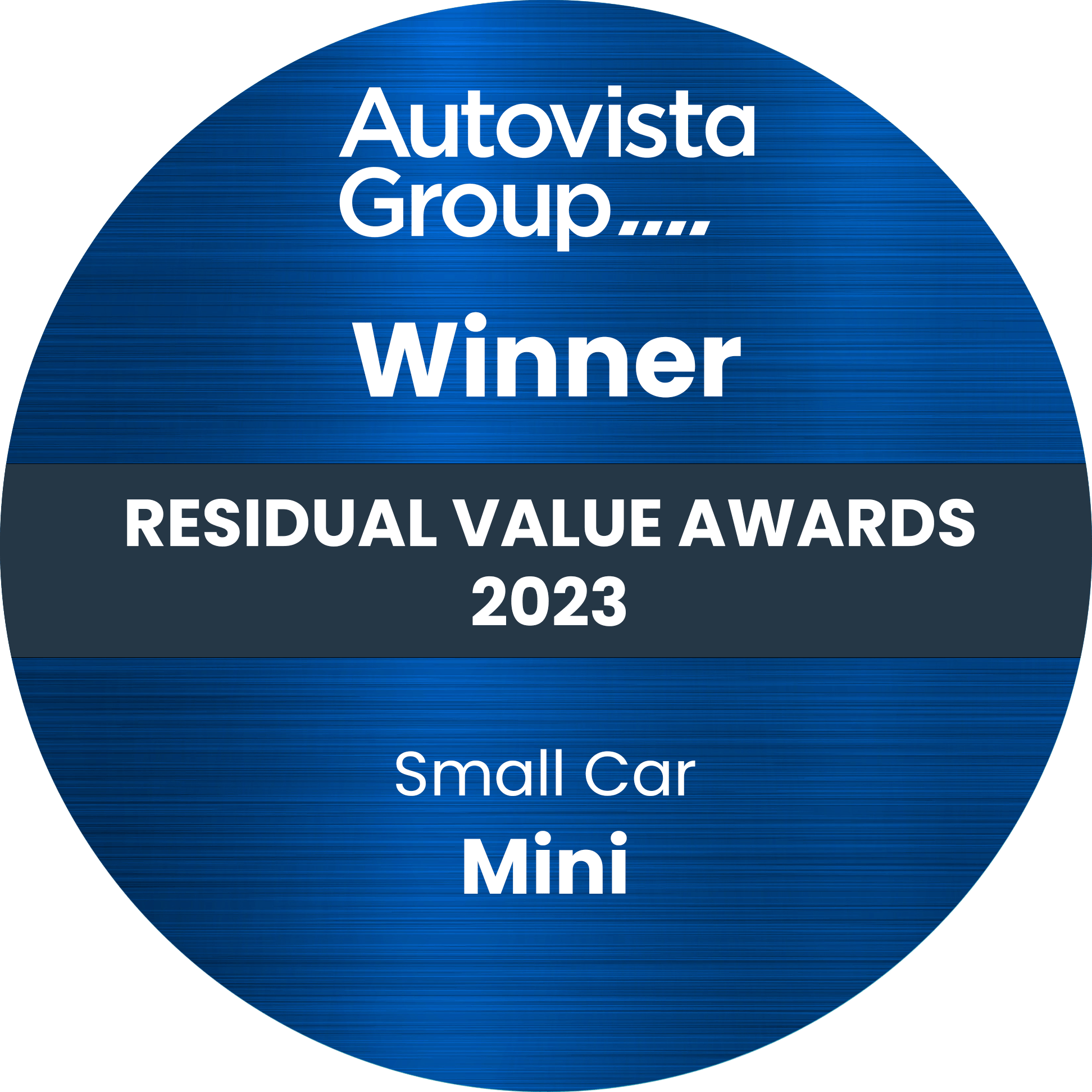 Mini wins the Small Car Autovista Group RV Award 2023